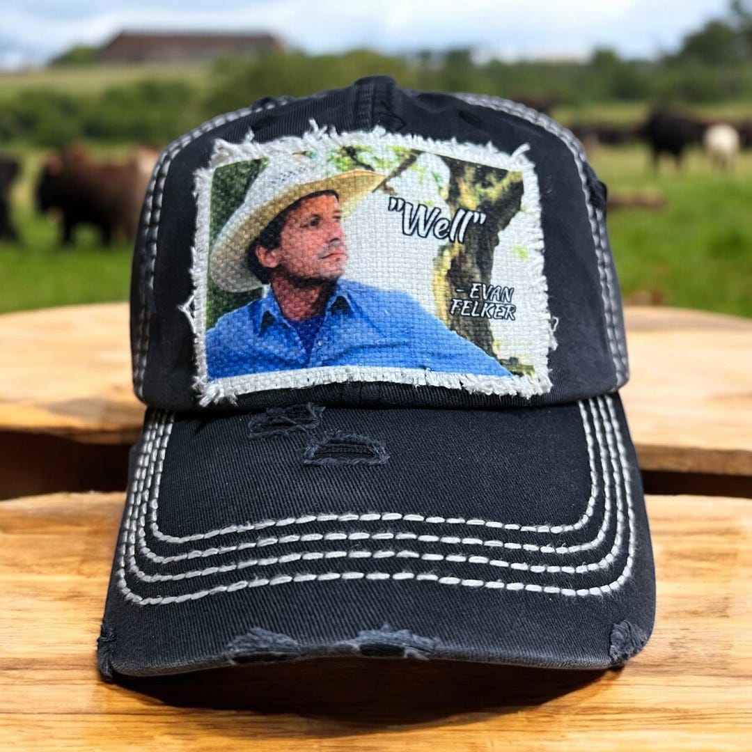 Photo Hats, Pet Portrait Hats, Custom Distressed Raggy Patch Hat With Your Photo, Design Your ...