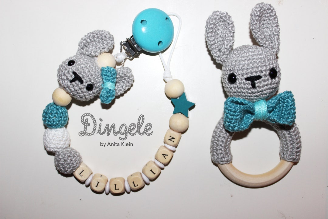 Set Rattle & Dummy Chain - Etsy