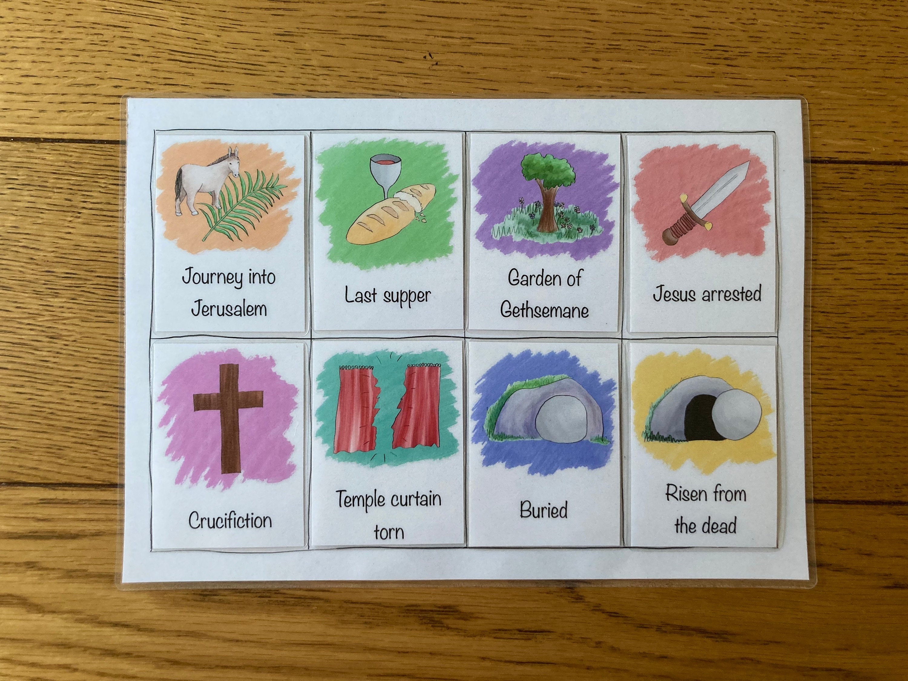 Easter Story Cards Printable Easter Sequencing Cards - Etsy