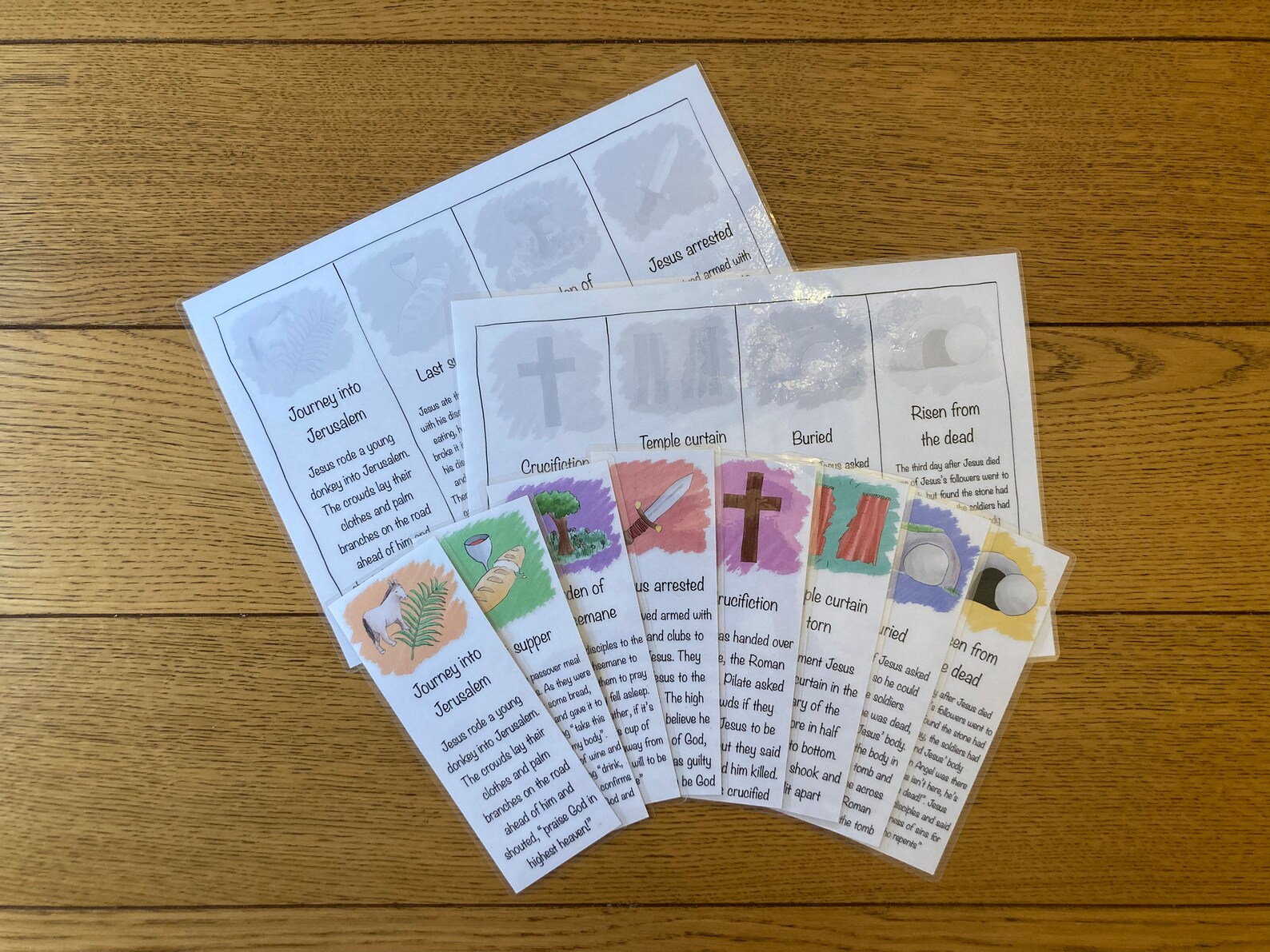 Easter Story Cards Printable Easter Sequencing Cards - Etsy
