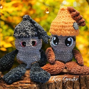 Alex the Acorn Buddy Crochet Pattern With Bonus Sunny the Sunflower Mod ...
