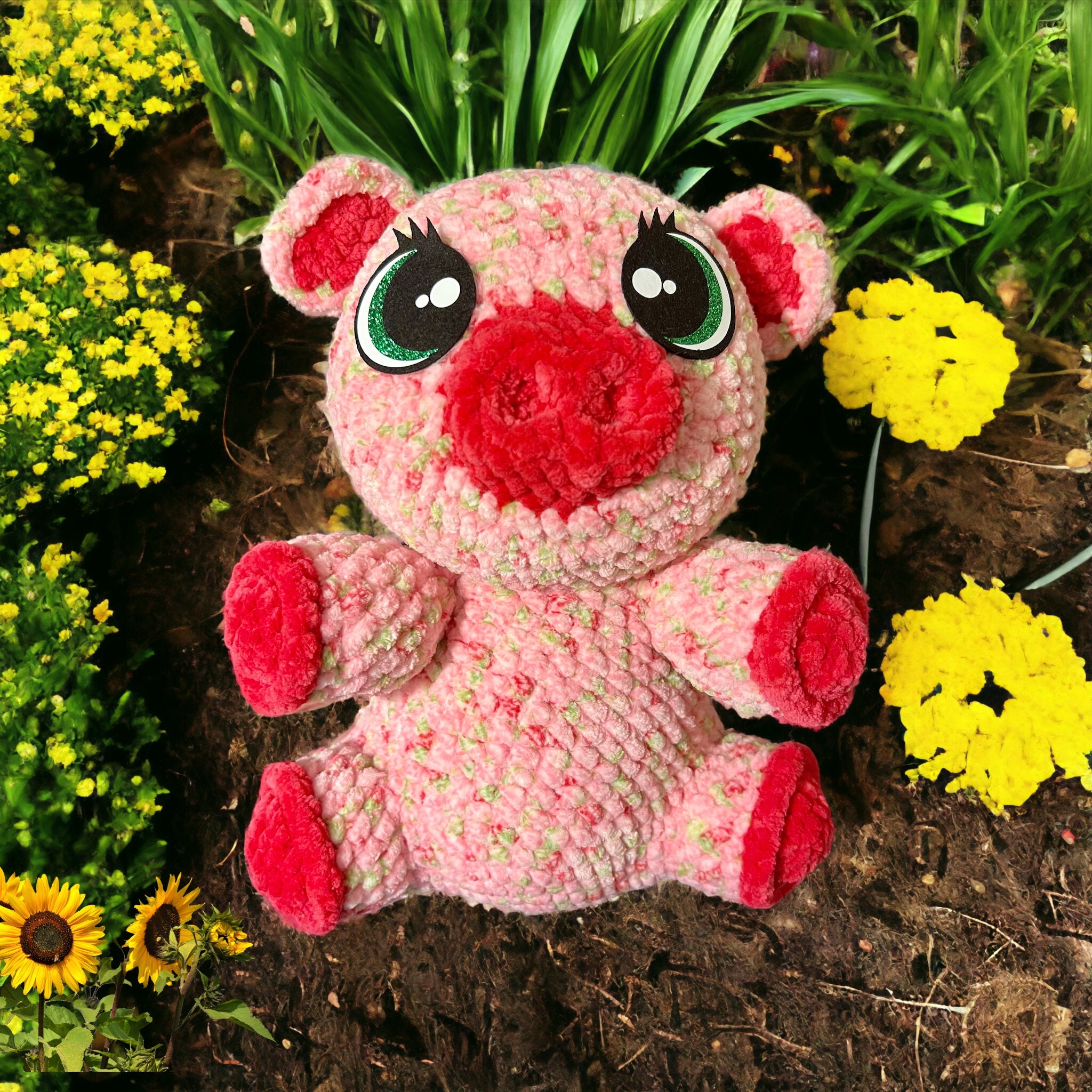 Piggy Sue Crochet Pattern | Amigurumi Pig | Crochet Pig | Crochet Farm ...