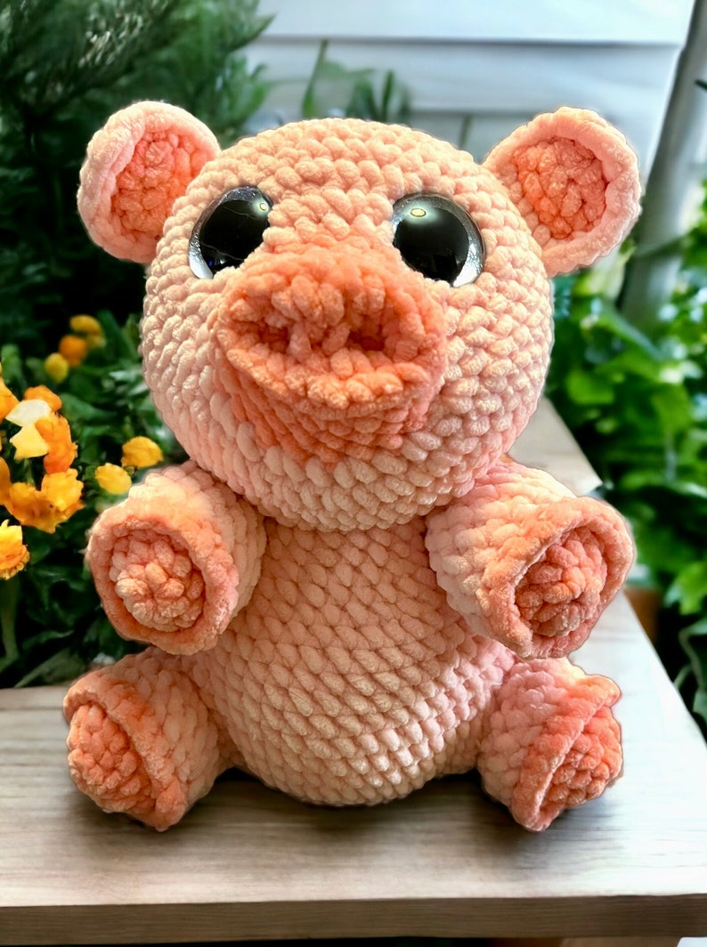 Piggy Sue Crochet Pattern | Amigurumi Pig | Crochet Pig | Crochet Farm ...