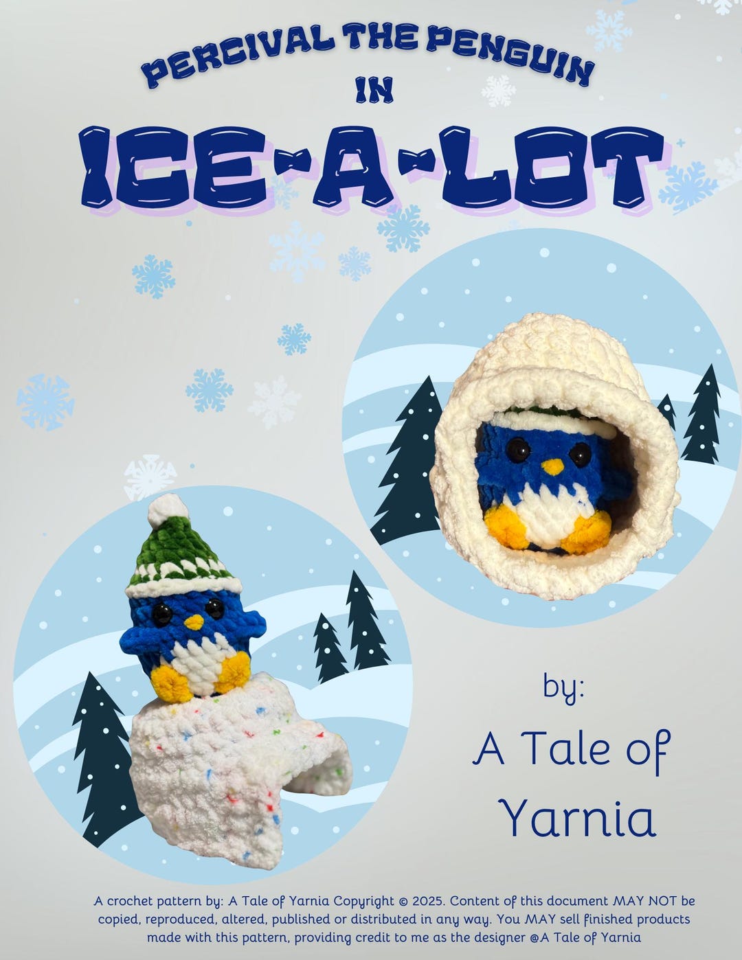 Percival the Penguin in Ice-a-lot; Crochet Penguin Pattern; Igloo ...