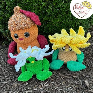 Alex the Acorn Buddy Crochet Pattern With Bonus Sunny the Sunflower Mod ...