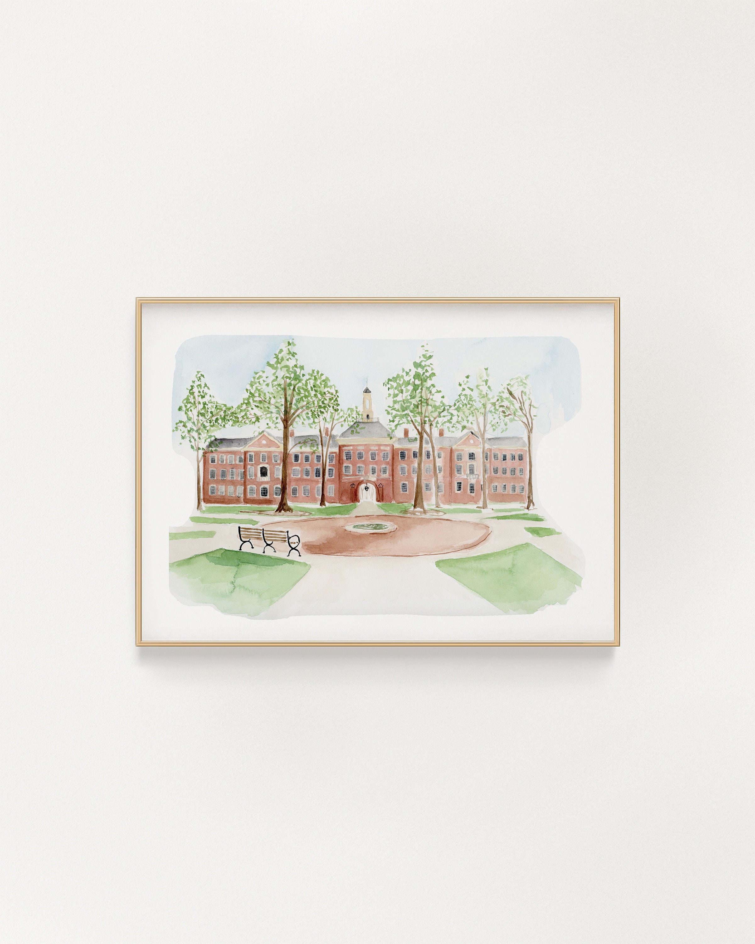 Miami University Ohio Watercolor Digital Print MU OH College Print ...