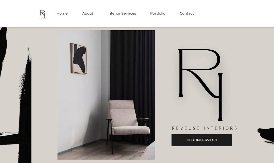 WIX Website Template Interior Design - Etsy