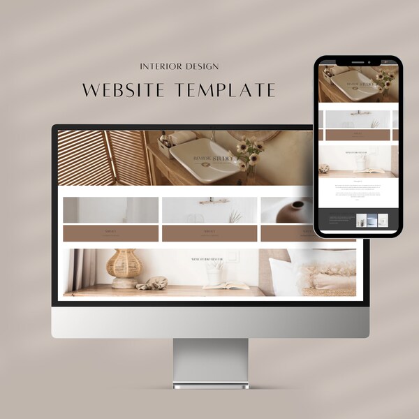 Interior Design Wix Website Template Etsy UK