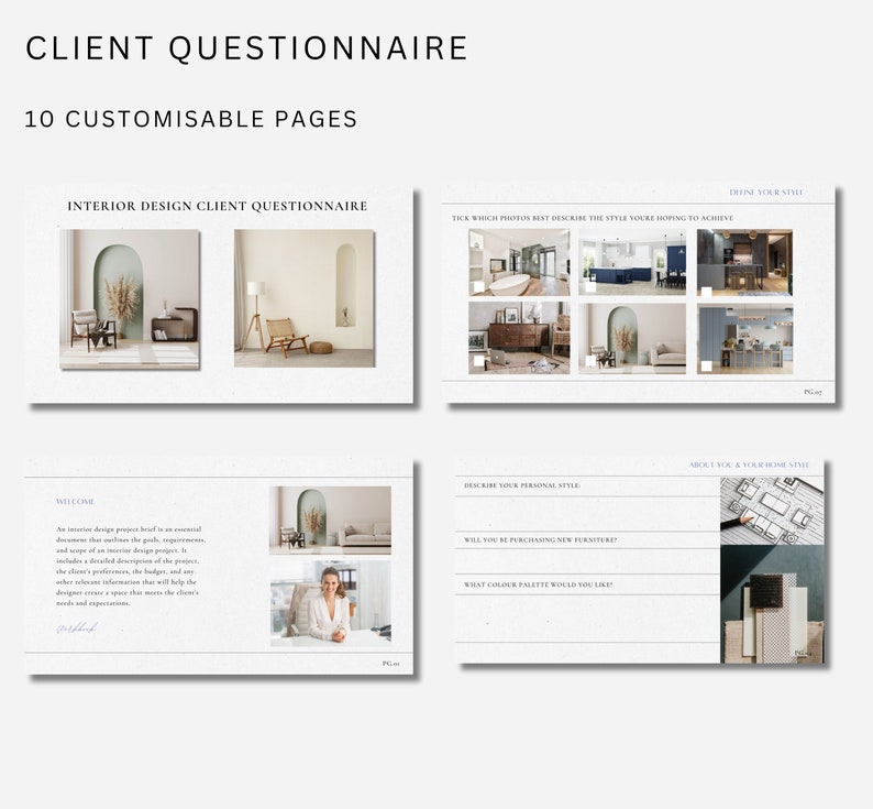 Interior Design New Business Bundle: Starter Pack & Presentation ...