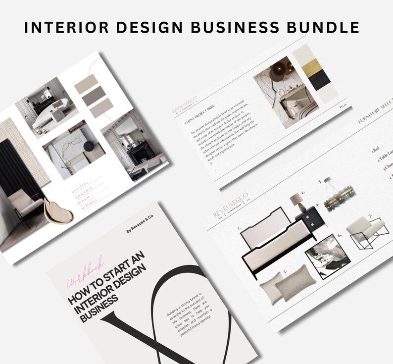 Interior Design New Business Bundle: Starter Pack & Presentation ...