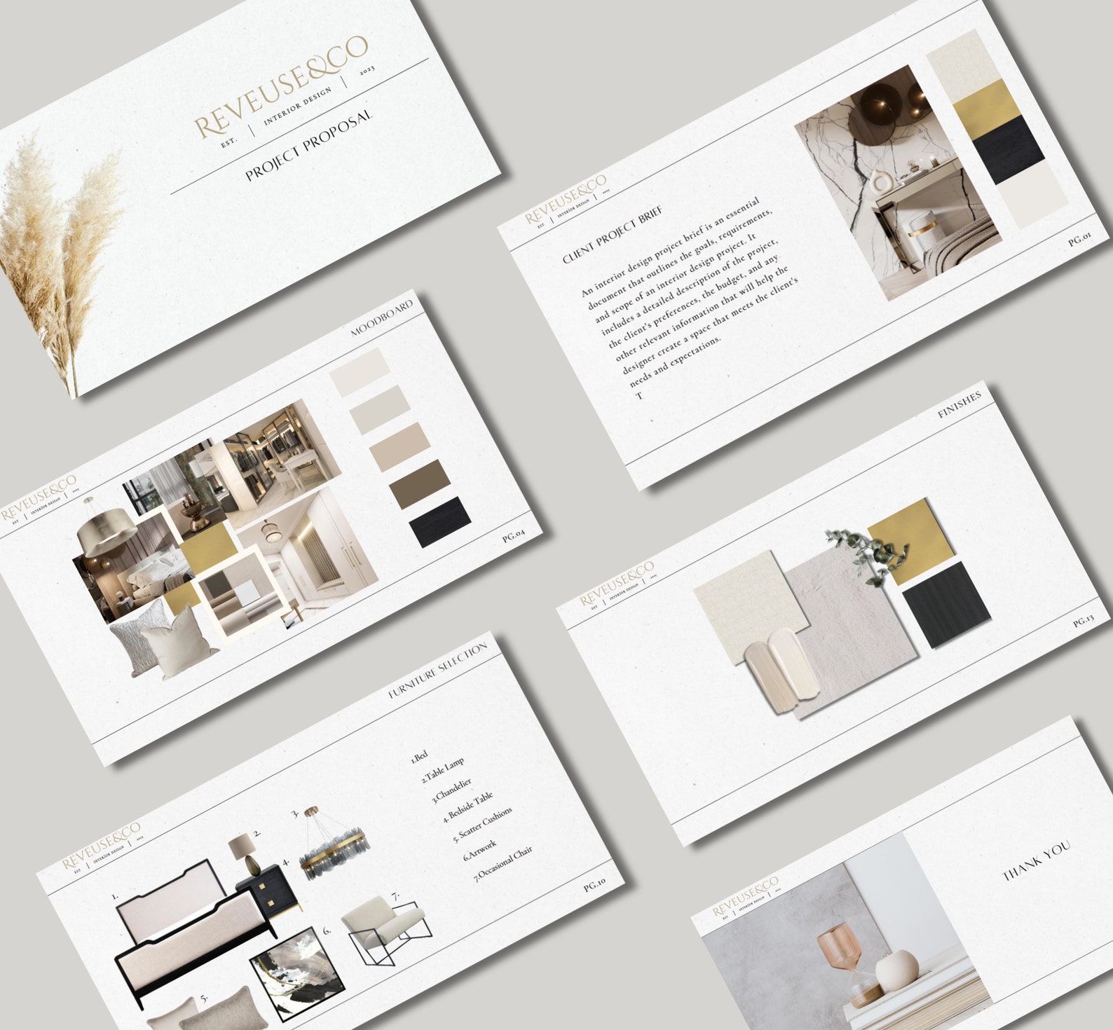 Interior Design Project Development Template | Client Presentation ...