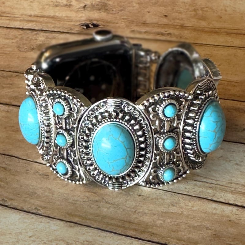 Turquoise Cuffed Watch - Etsy