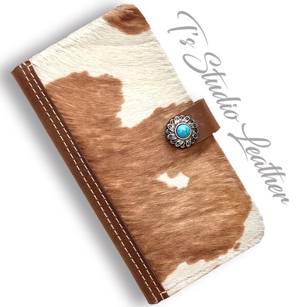 Cowhide Phone Case Wallet - Etsy