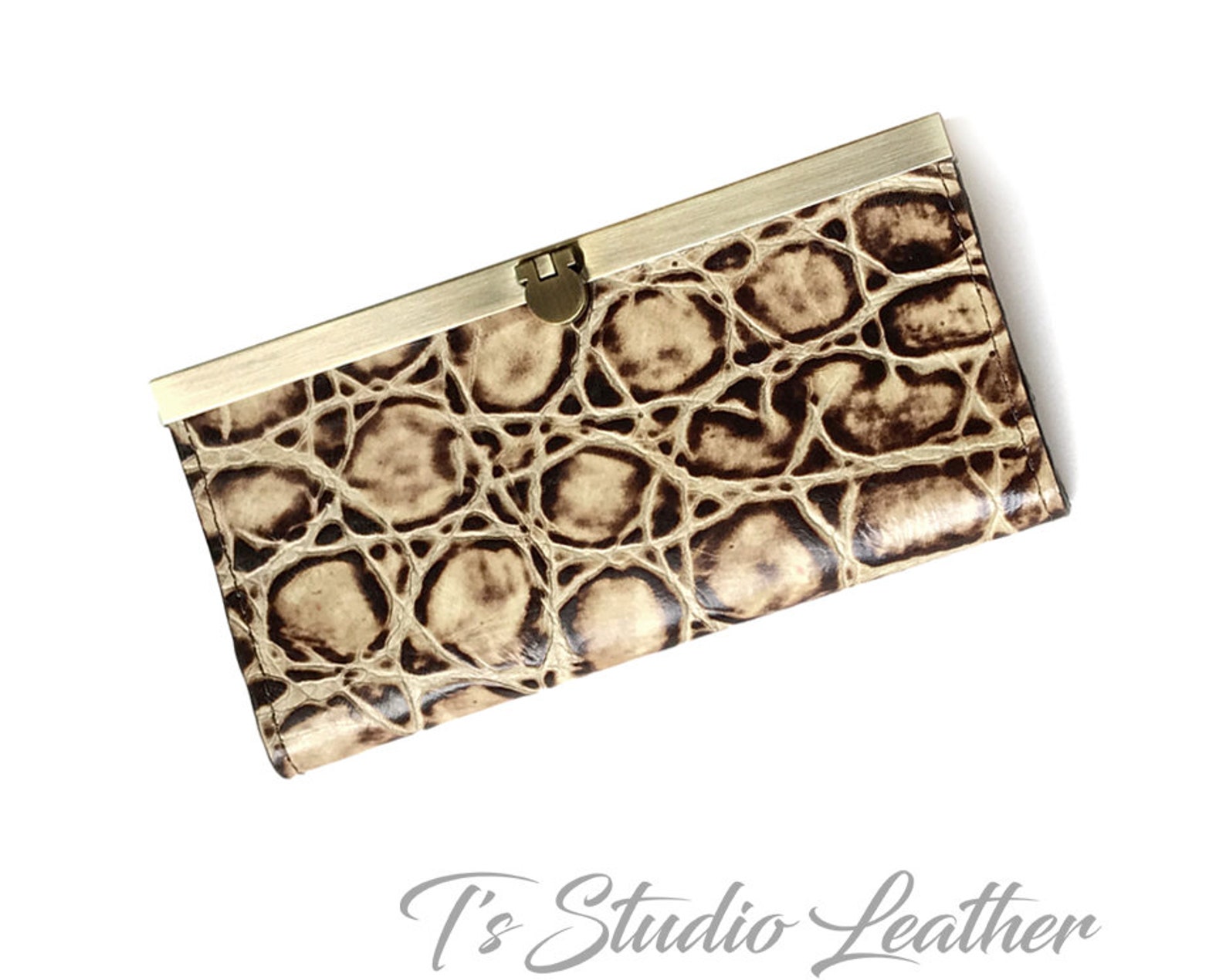 Red Alligator Crocodile Embossed Texture Cowhide Leather Western Style ...