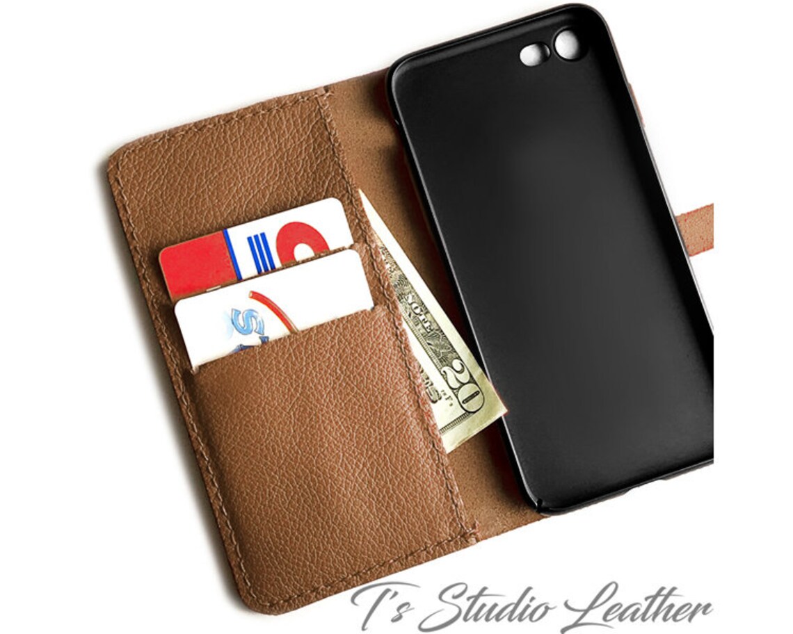 Western Style Hand Tooled Leather Wallet Style Phone Case by | Etsy