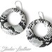 Black and White Python Snakeskin Leather Hoop Earrings | Etsy