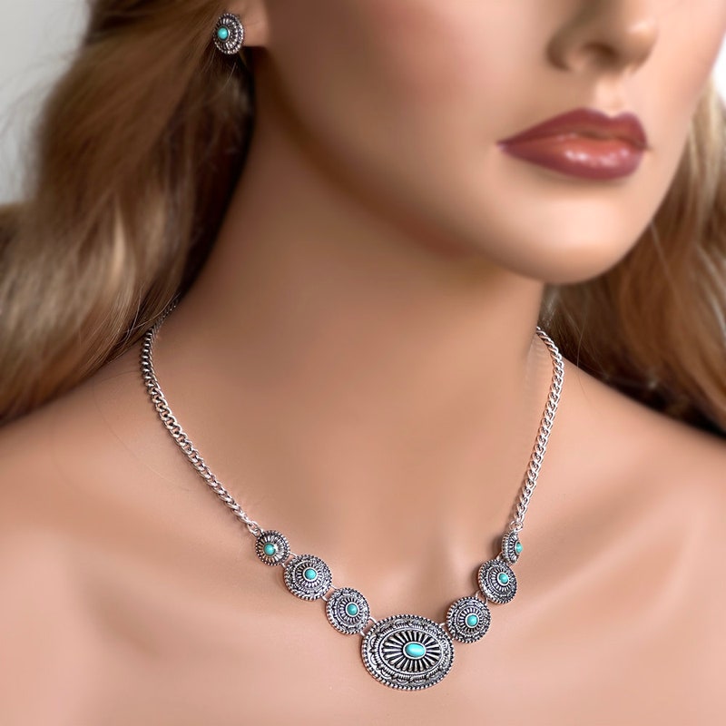 Concho Necklace - Etsy