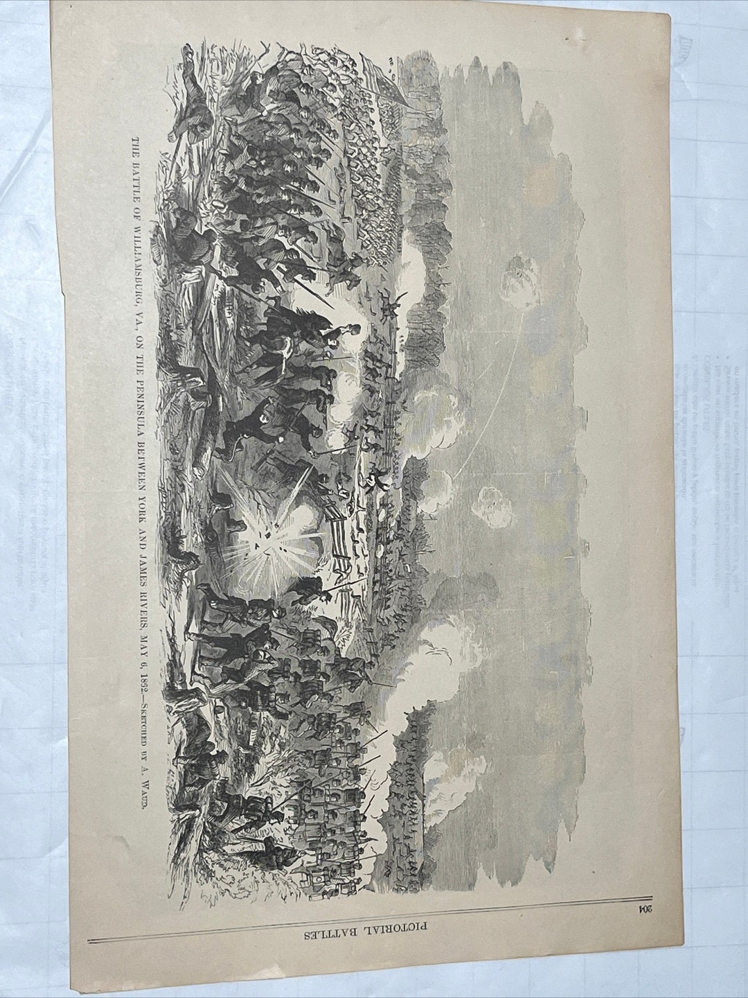 Battle of Williamsburg VA, 1862 Pictorial Battles of the Civil War ...