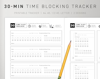 30 Min Tracker - Etsy