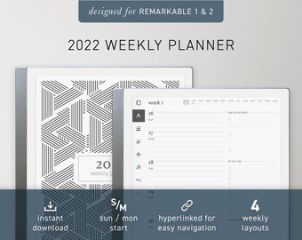 Remarkable 2 Planner - Etsy