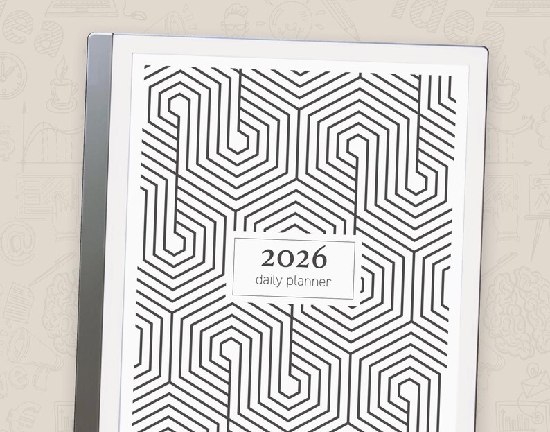 2025-2026 Daily Planner Template for Remarkable 2 | Monday Start ...