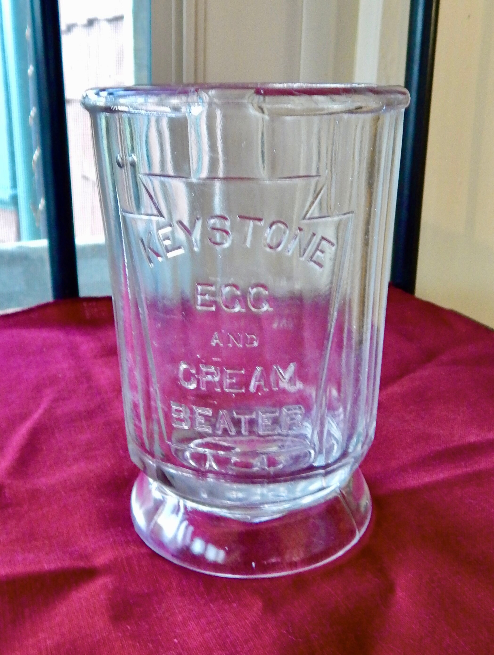 Keystone Egg and and Cream Beater Glass Jar - Etsy