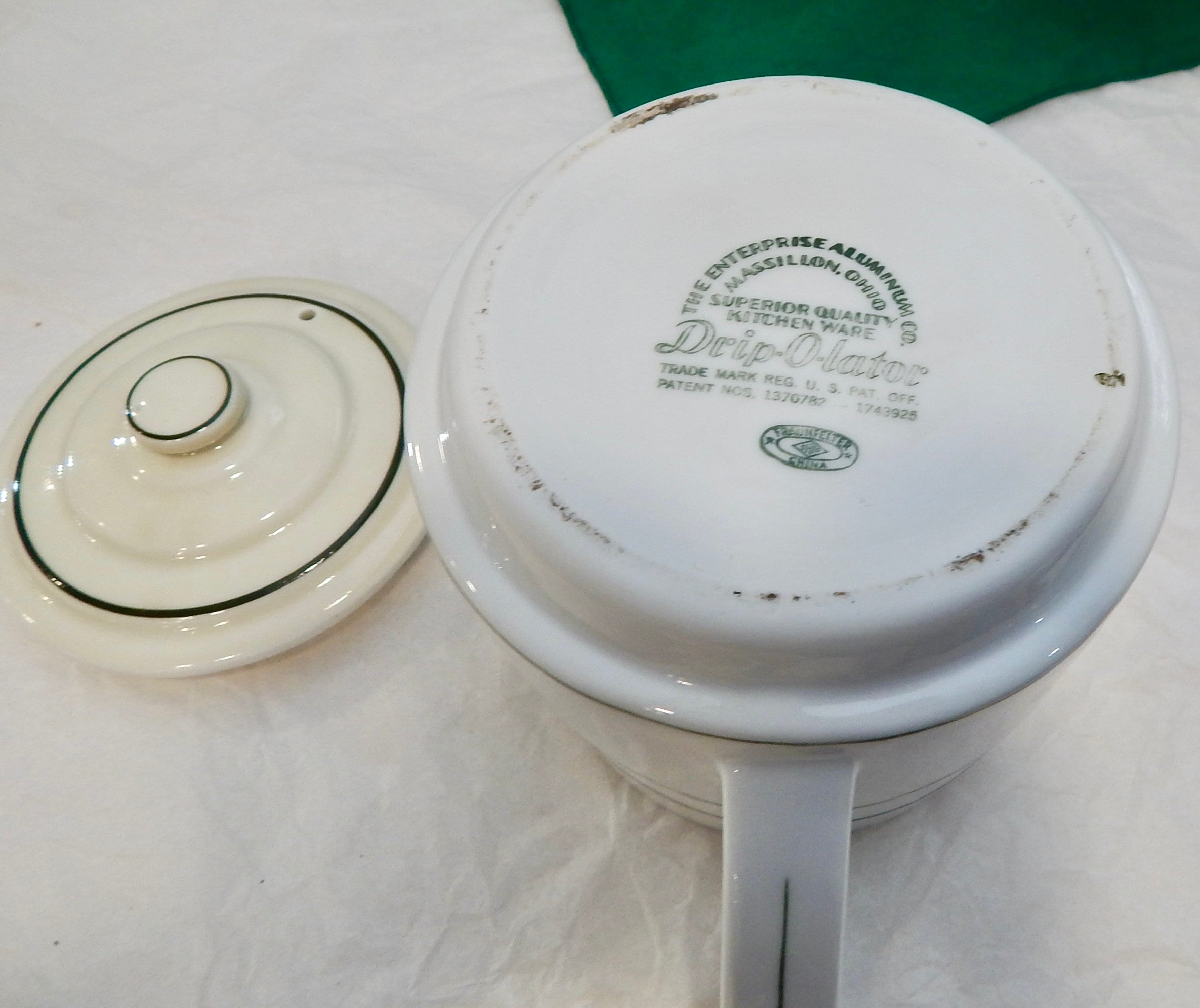 Drip-o-lator Green Striped Coffee Pot - Etsy