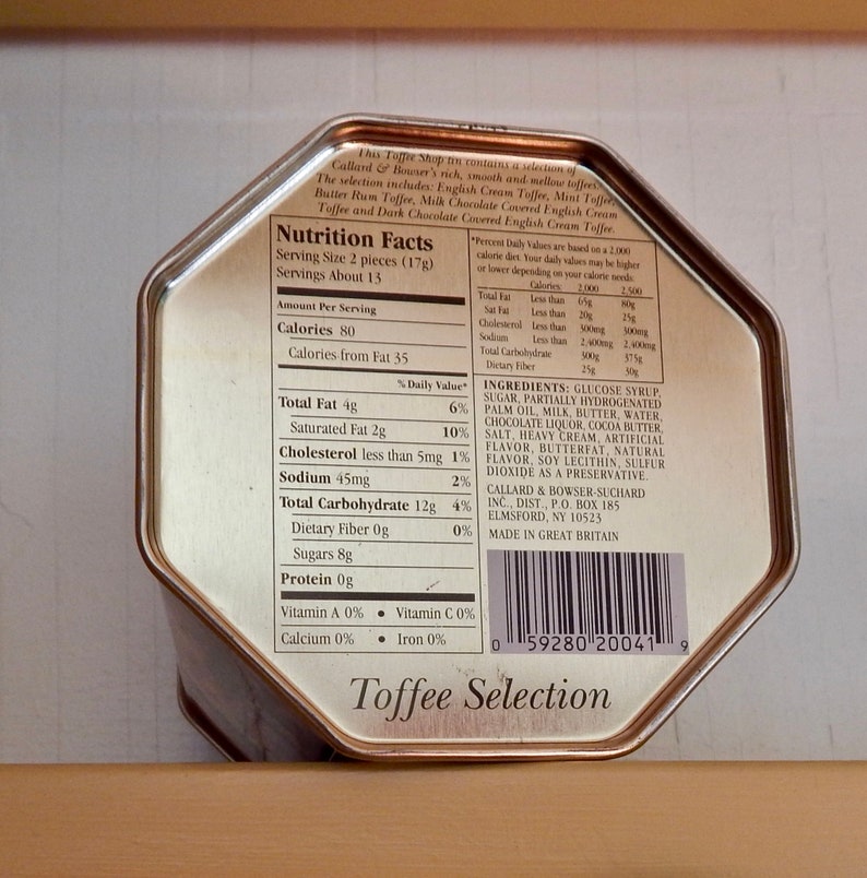 Callard and Bowser Christmas Toffee Tin - Etsy