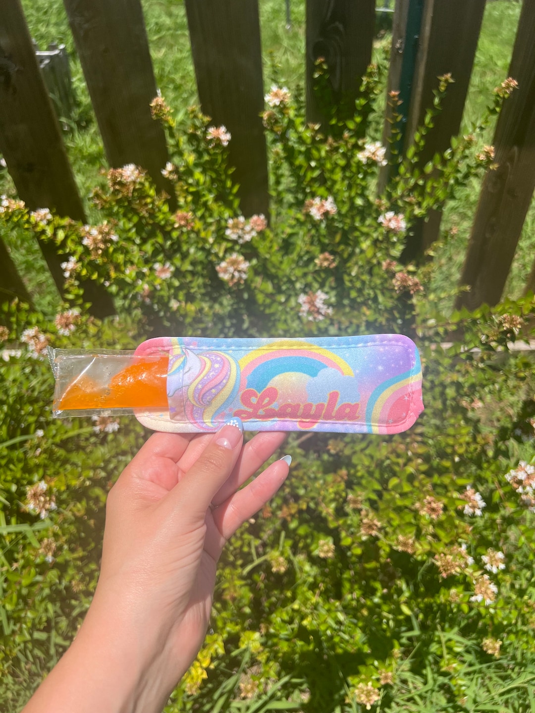 PERSONALIZED Ice Pop Holder, Unicorn Ice Pop Holder, Popsicle Holder ...