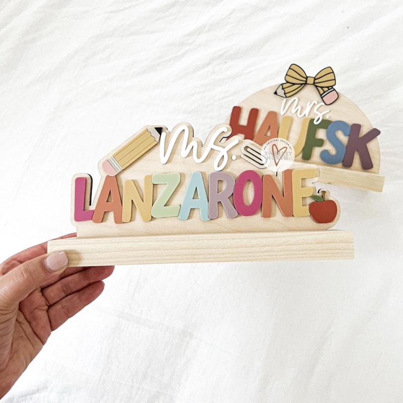 Mrs Teacher Desk - Etsy