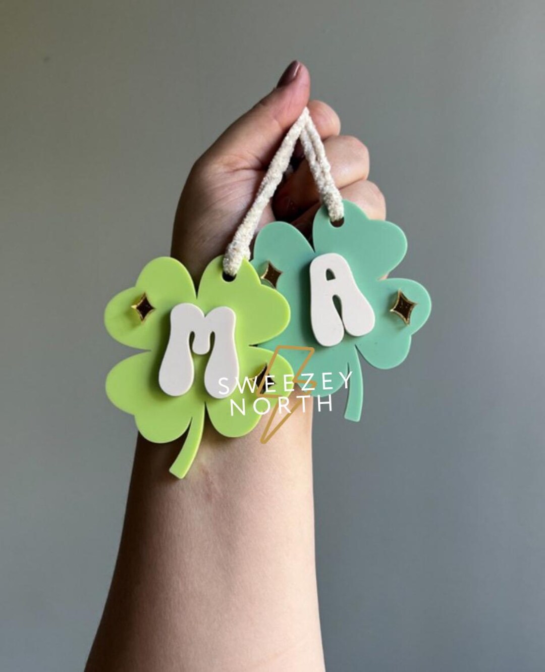 St Patrick’s Day Basket Tag | Kids Basket | Clover Tag | Kids Name Tag ...