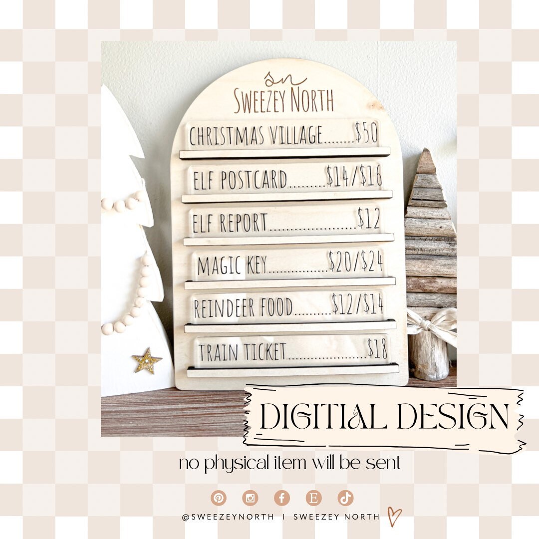 Market Board Svg File | Price Display Stand | - Etsy