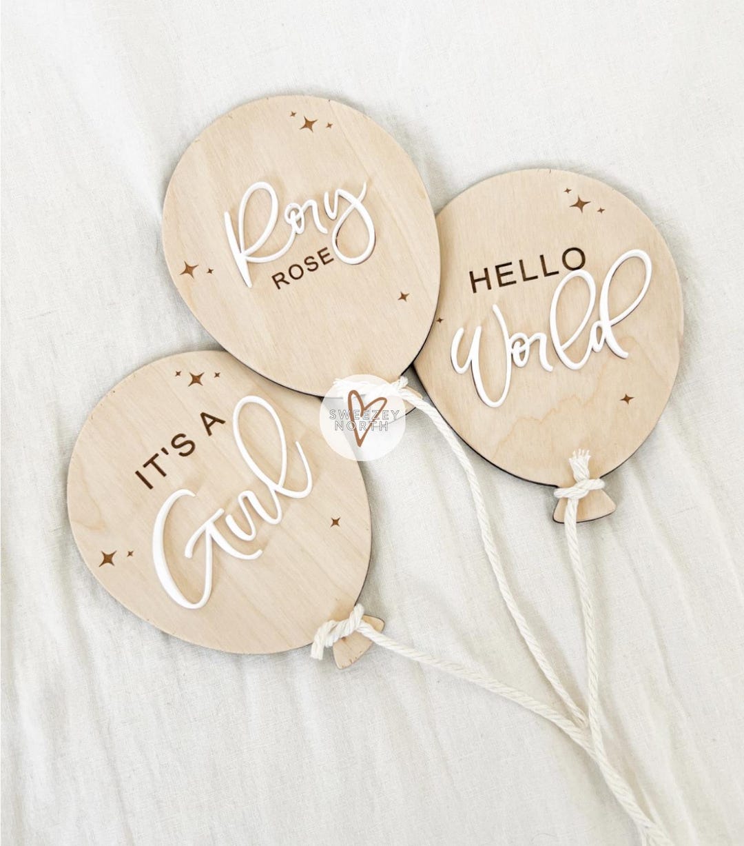 Baby Balloon Name Announcement | Hospital Photo Sign | Name ...