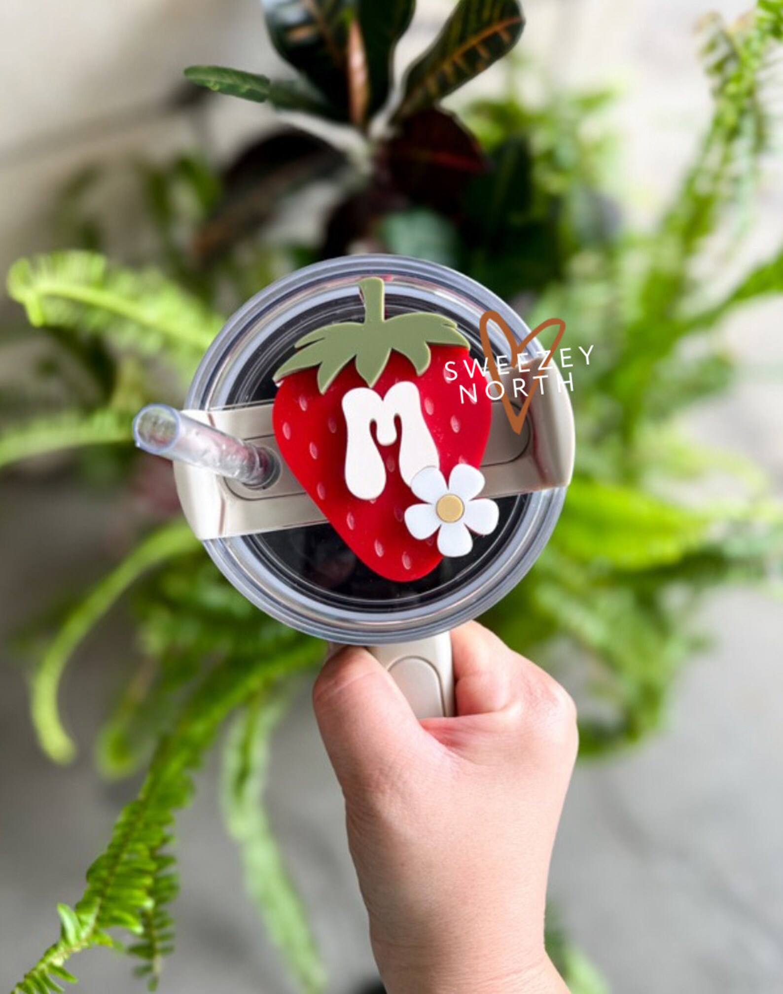 Strawberry Stanley Tag | Strawberry Name Plate | Name Tag | Name Plate ...