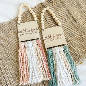 Wild and Free | Girls Room Decor | Girls Nursery | Ocean Theme Nursery ...