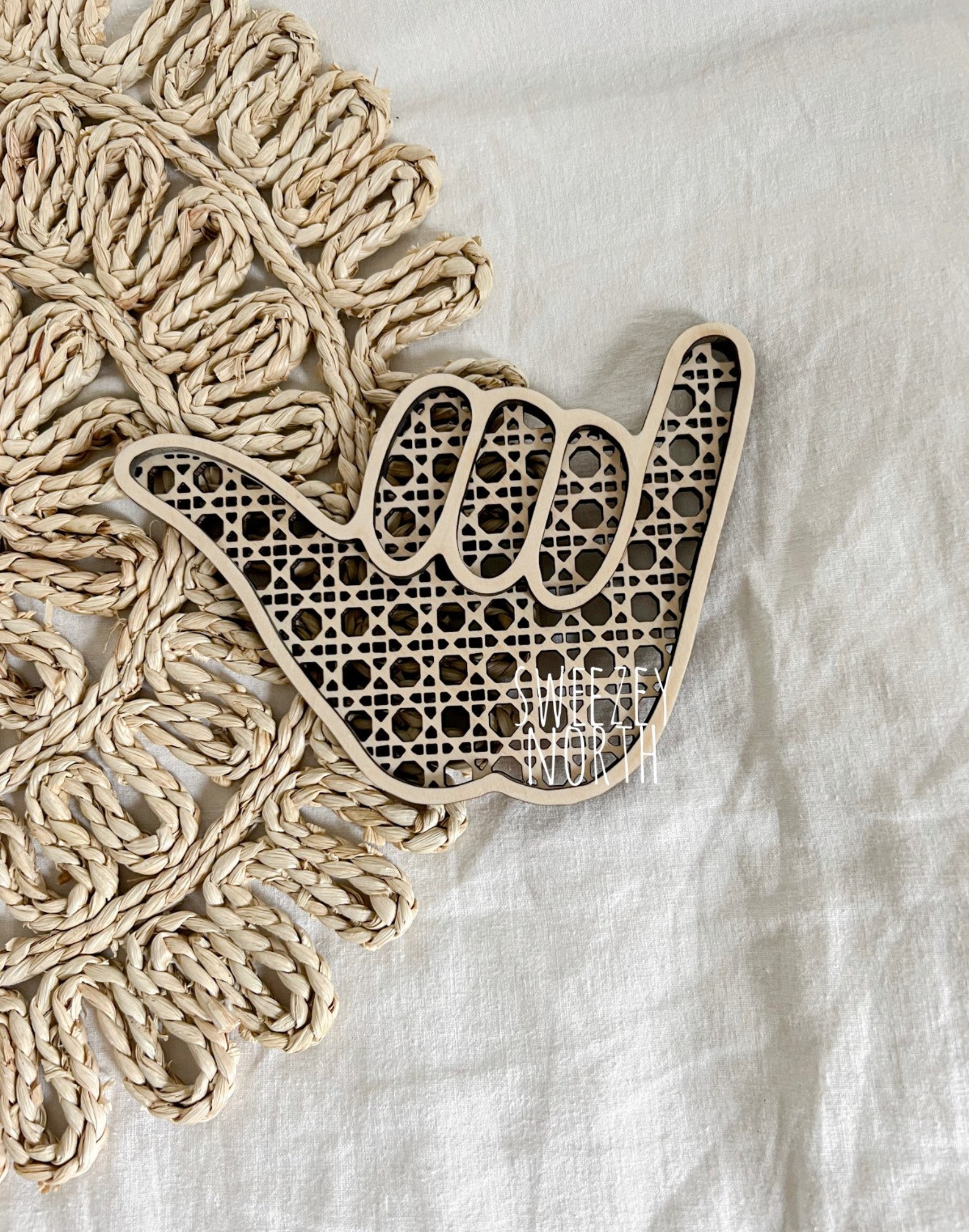 Shaka Hand Cane Sign | Surfboard Decor | Surf Decor | Make Waves | Faux ...