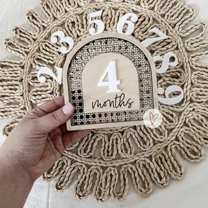 Wooden Milestones Set | Baby Milestone Markers | Interchangeable ...