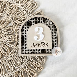Wooden Milestones Set | Baby Milestone Markers | Interchangeable ...