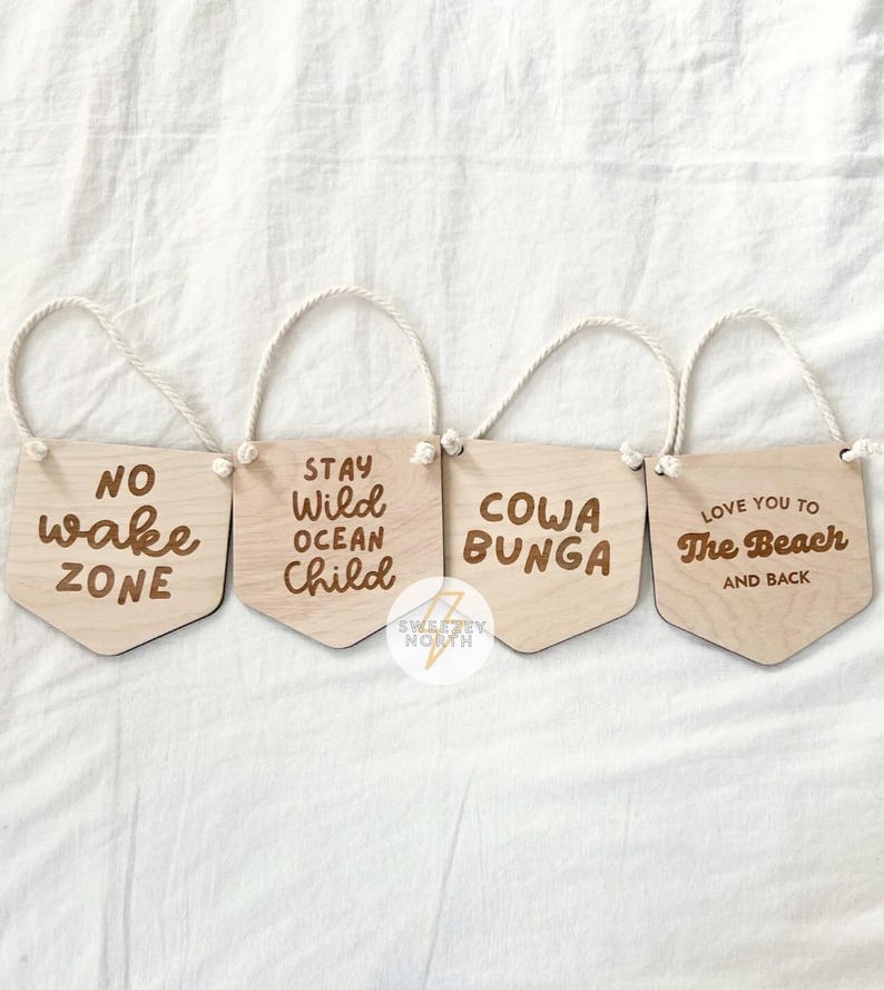 No Wake Zone | Mini Banner | Shark Room | Ocean Theme Room | Ocean ...