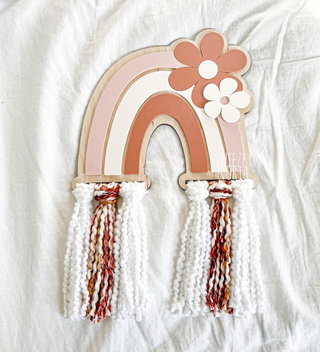 Rainbow Sign | Rainbow Wall Decor | Rainbow Acrylic Sign | Macrame Sign ...
