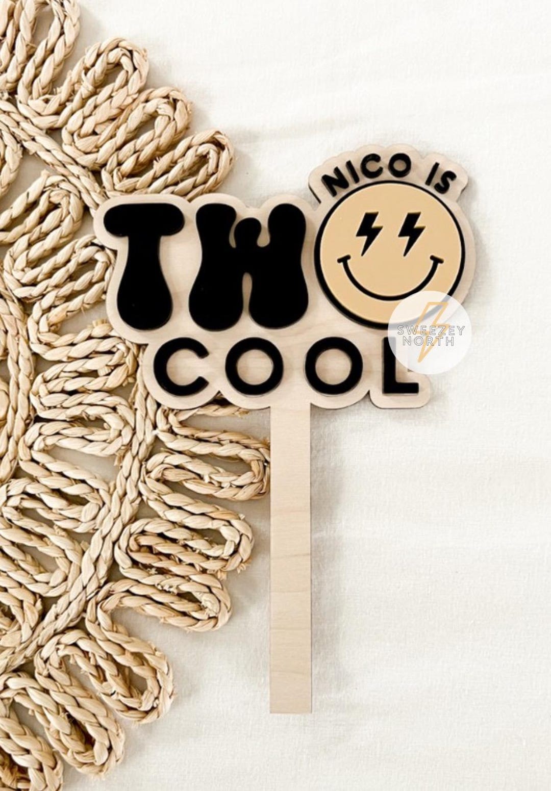 Two Cool Cake Topper | Rad Little Dude | Second Birthday Cake Topper ...