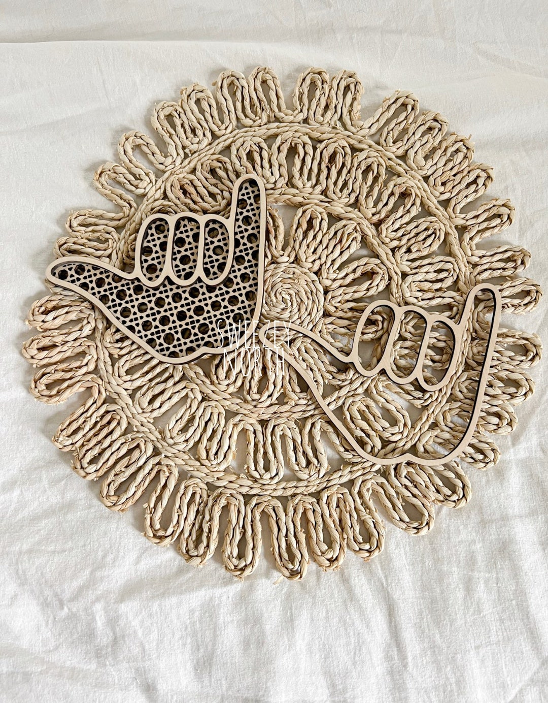 Shaka Hand Cane Sign | Surfboard Decor | Surf Decor | Make Waves | Faux ...