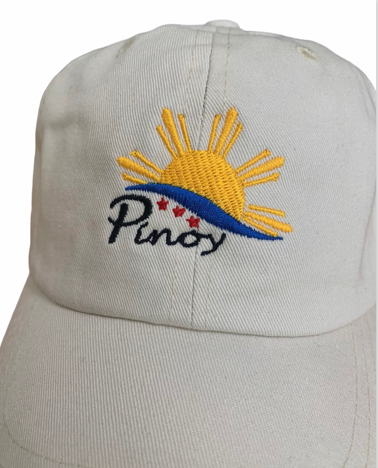Embroidered Pinoy Filipino Rising Sun and Stars Dad Hat | Etsy
