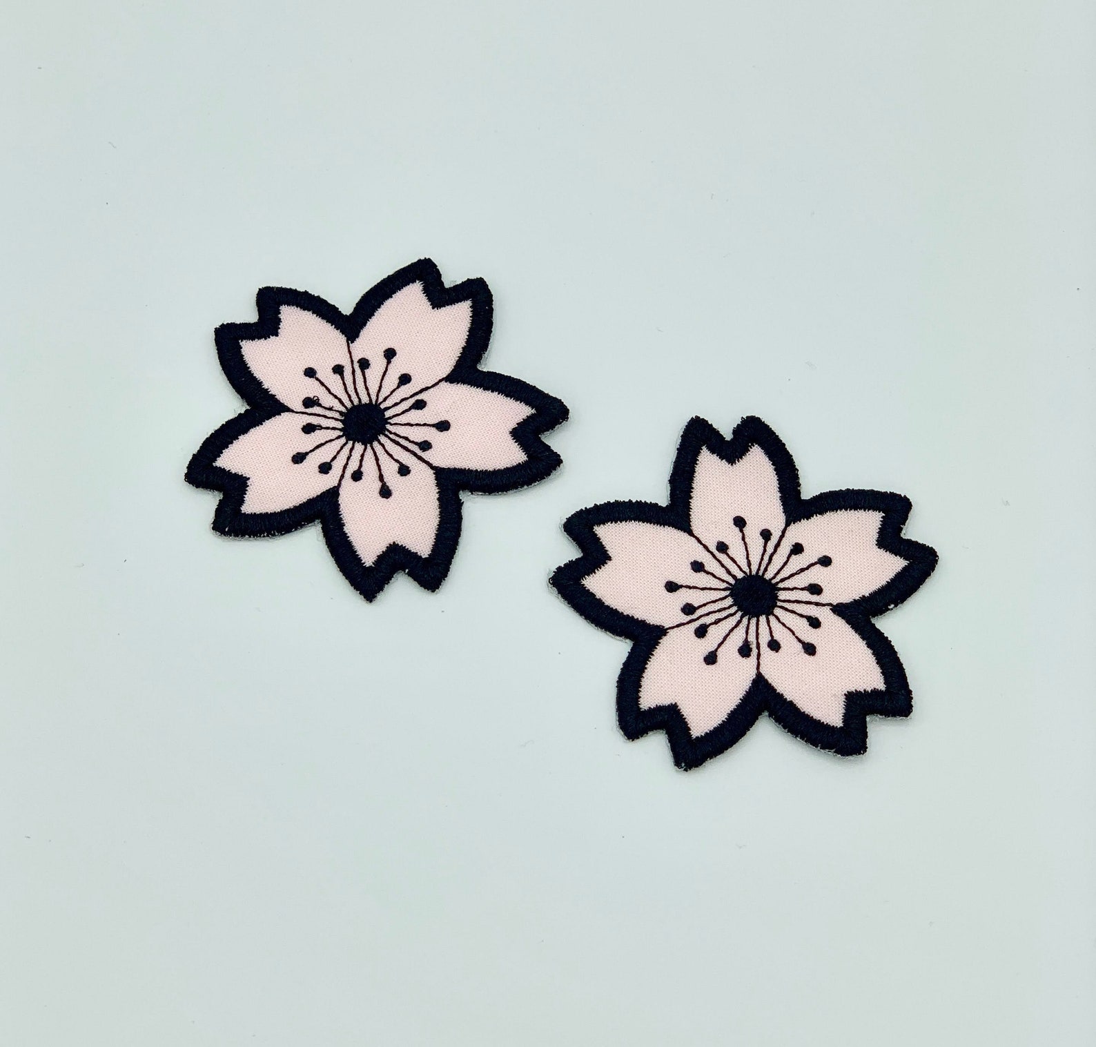 Embroidered Japanese Sakura Patch Iron-on Adhesive - Etsy