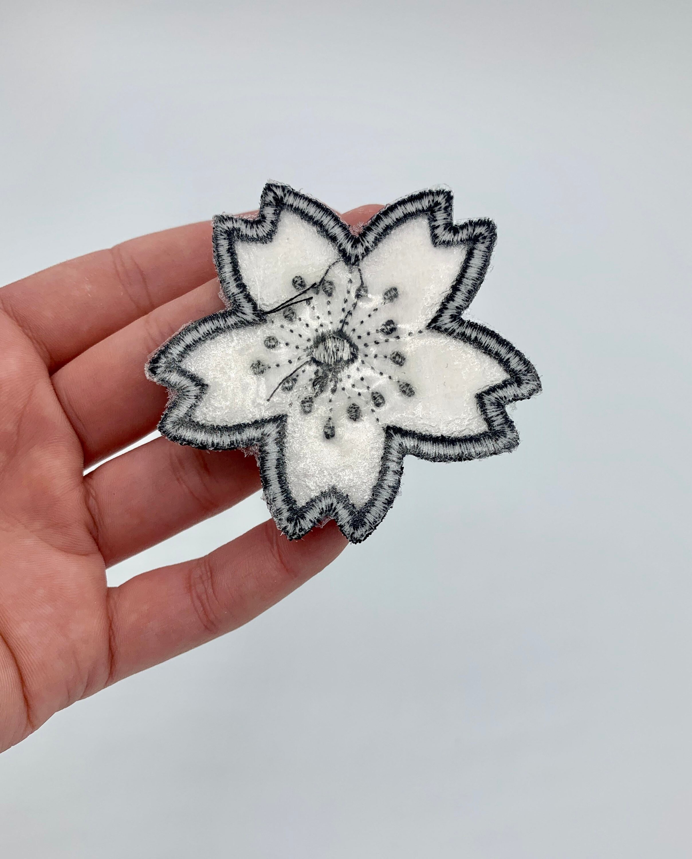 Embroidered Japanese Sakura Patch Iron-on Adhesive - Etsy