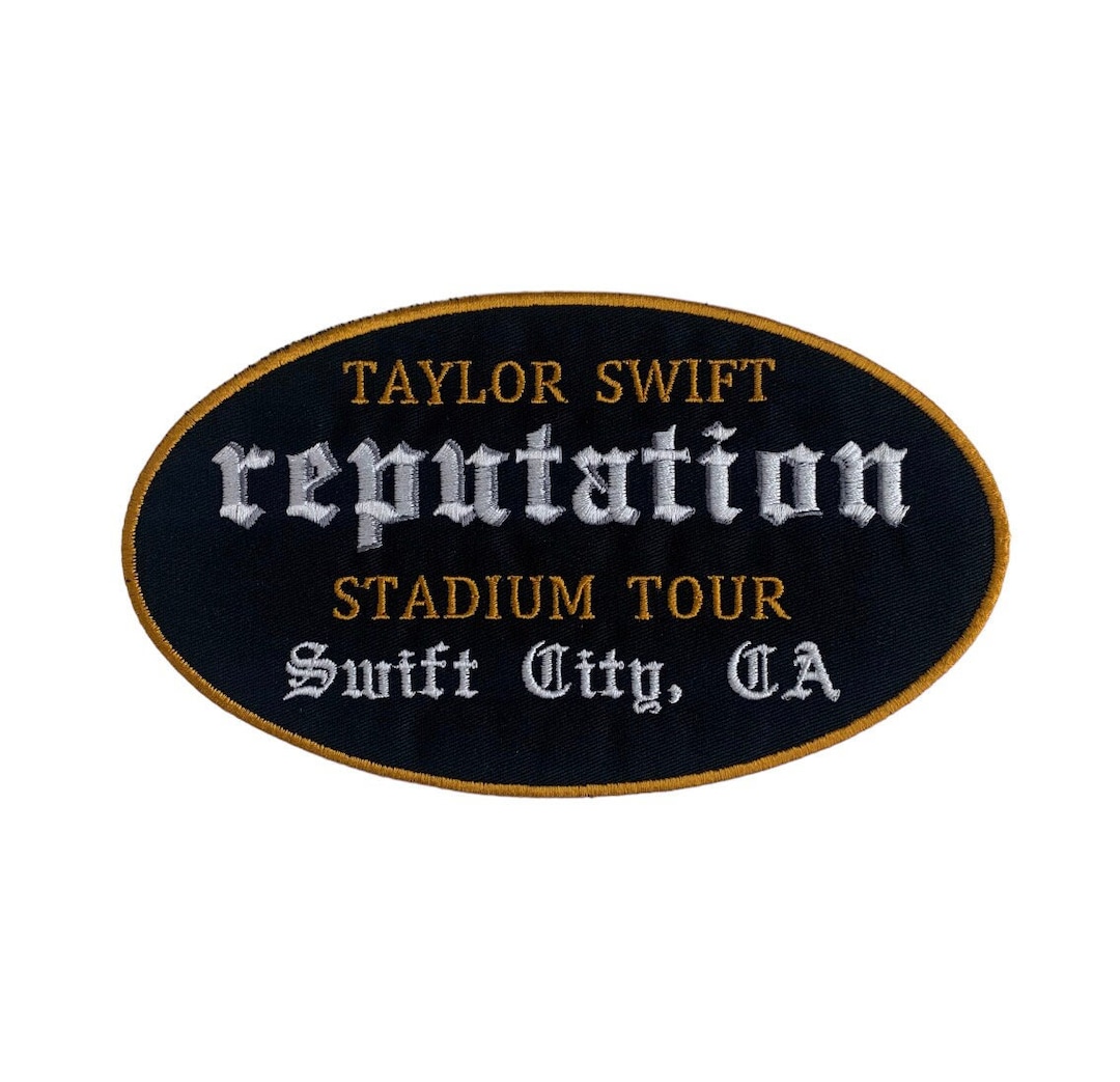 Taylor Swift Reputation Stadium Tour Large Custom City Patch Iron-on ...