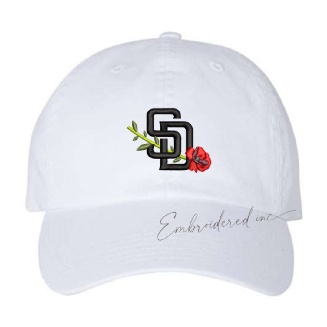 Embroidered SD Poppy Original Design Dad Hat - Etsy