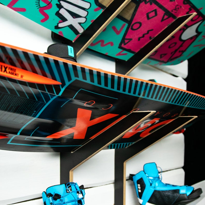 Wakeboard Rack-snowboard Rack Kiteboard Rack Horizontal Wall-mounted ...