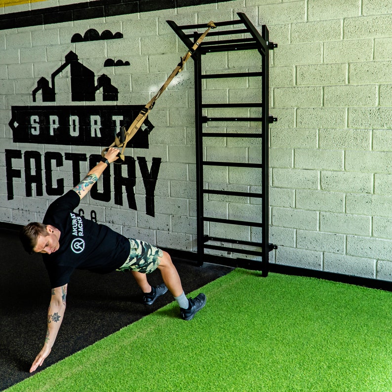 Akurat Wall Bar Home Gym Ladder With Chin up Bar - Etsy UK