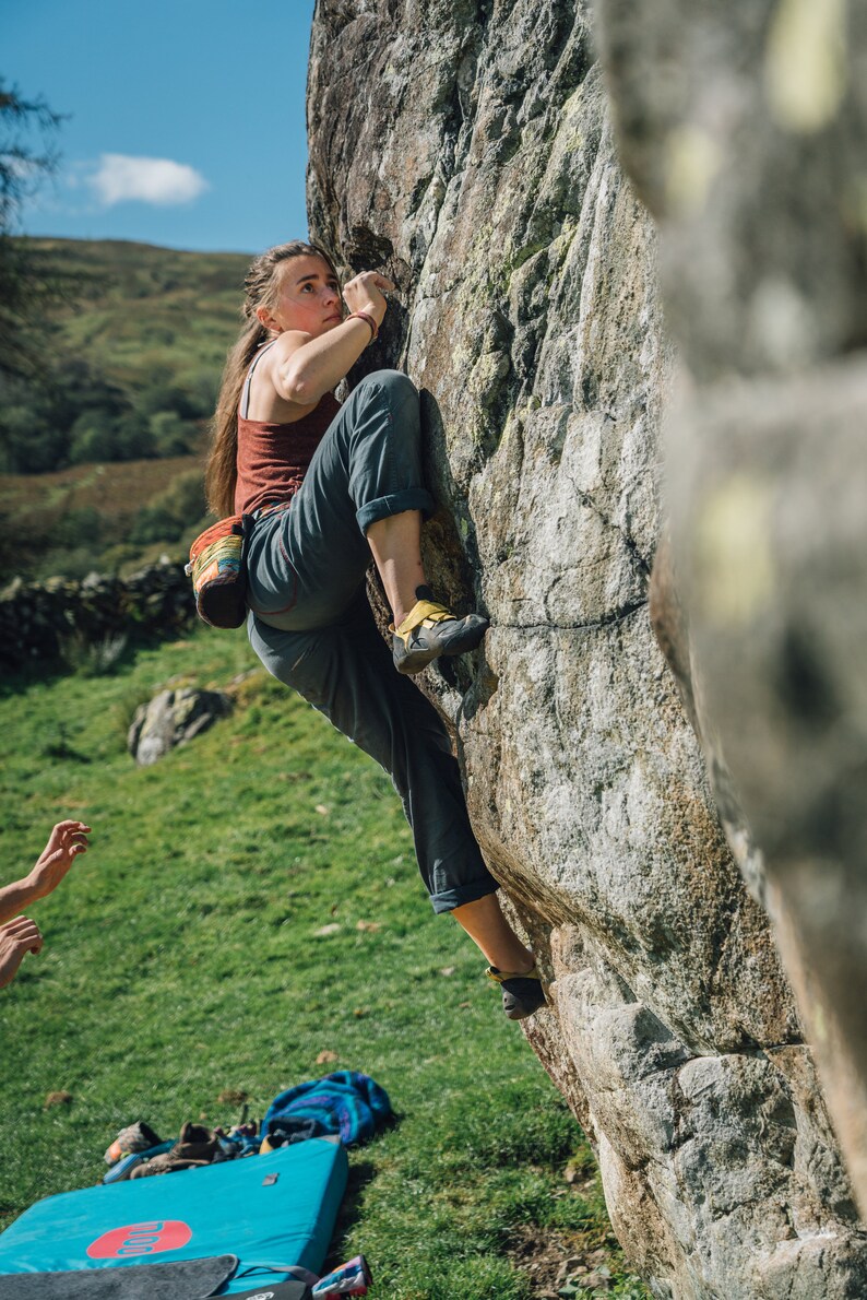 Rainbow Recycled Rope Chalk Bag: Repurposed Climbing Rope, Reusing ...